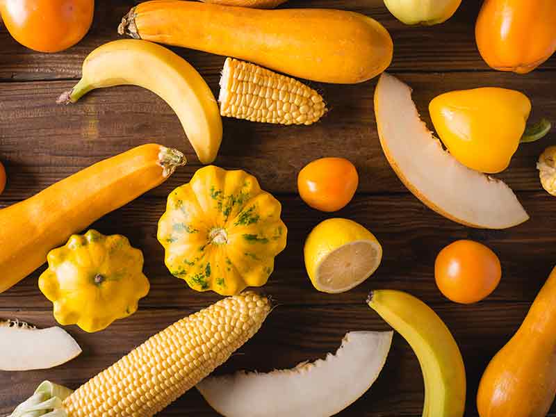 Yellow Orange Fruits Vegetables Veggie Pics